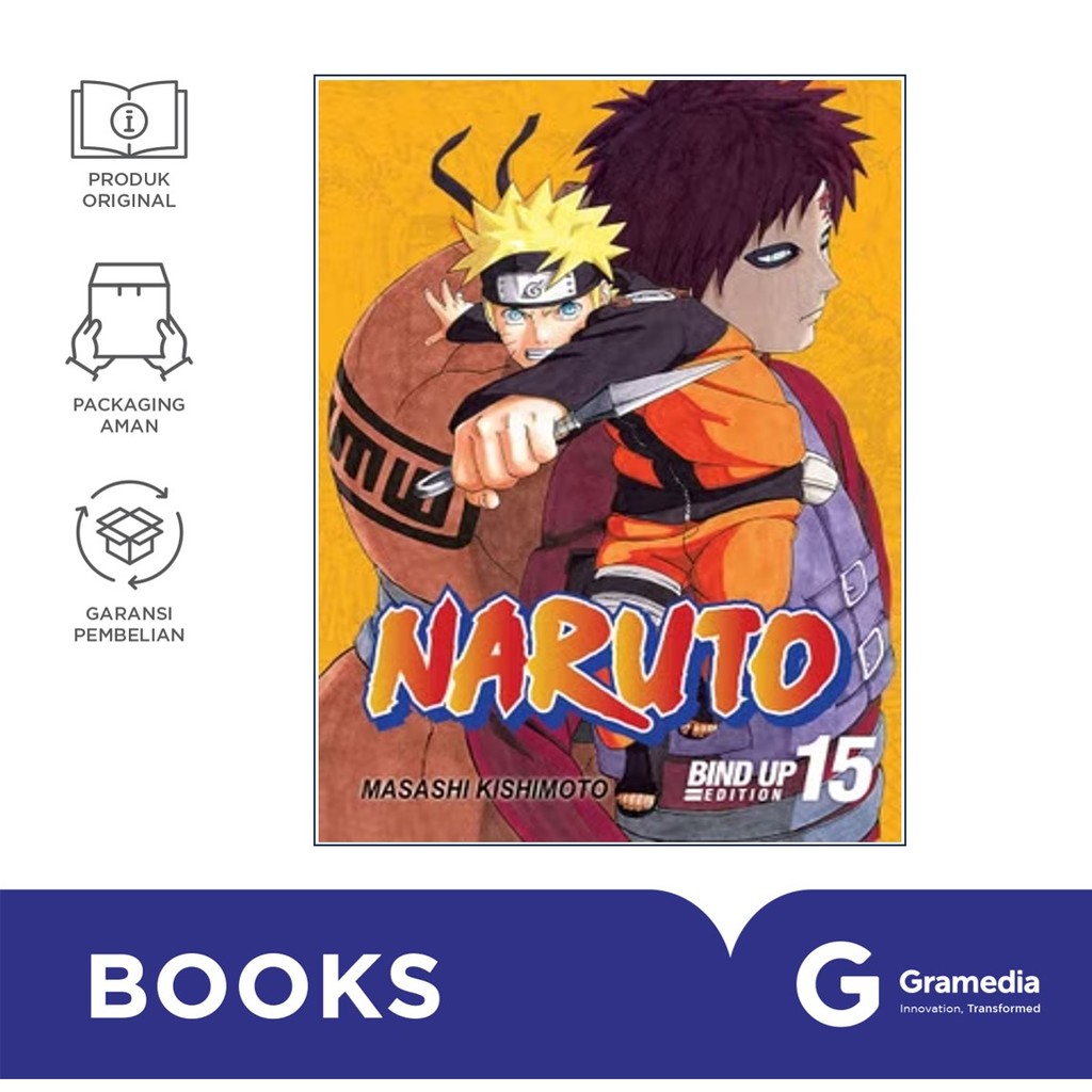 Jual Naruto Bind Up Edition 15 ( MASASHI KISHIMOTO ) | Shopee Indonesia