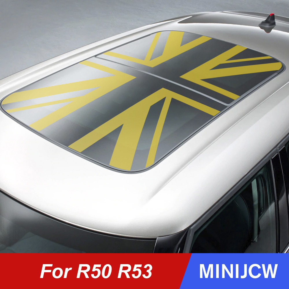 Jual Car Union Jack Roof Sticker Stripes Window Sunroof Sunshade Films ...
