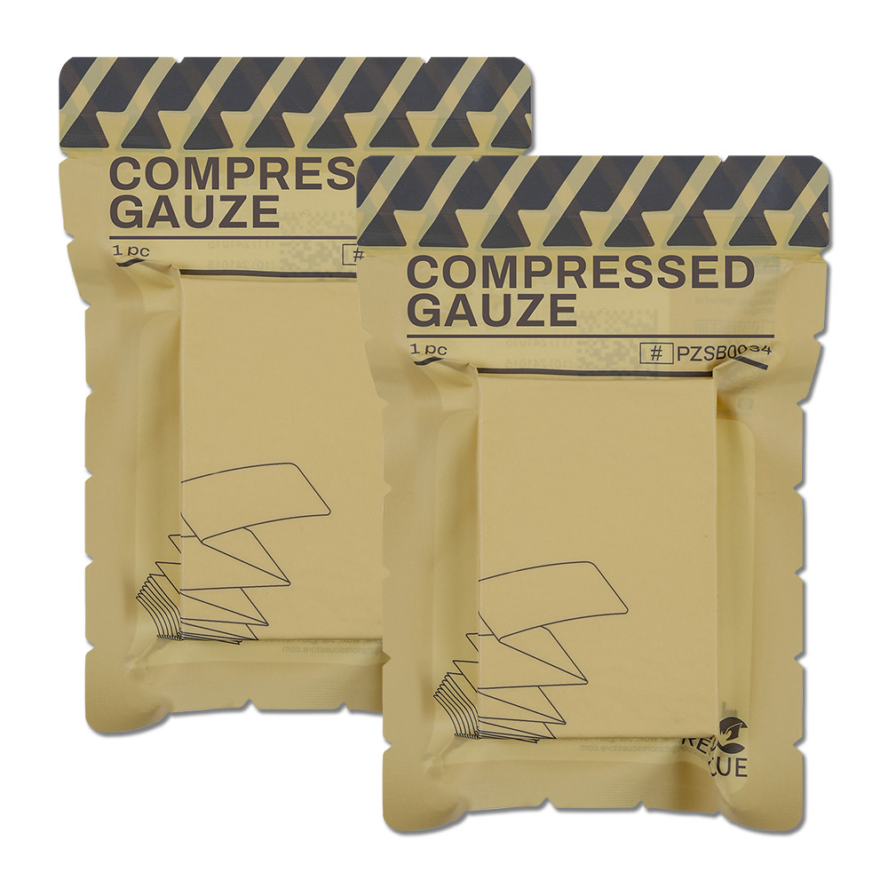 Jual RHINO RESCUE Sterile Compressed Gauze for Emergency Wound Dressing ...