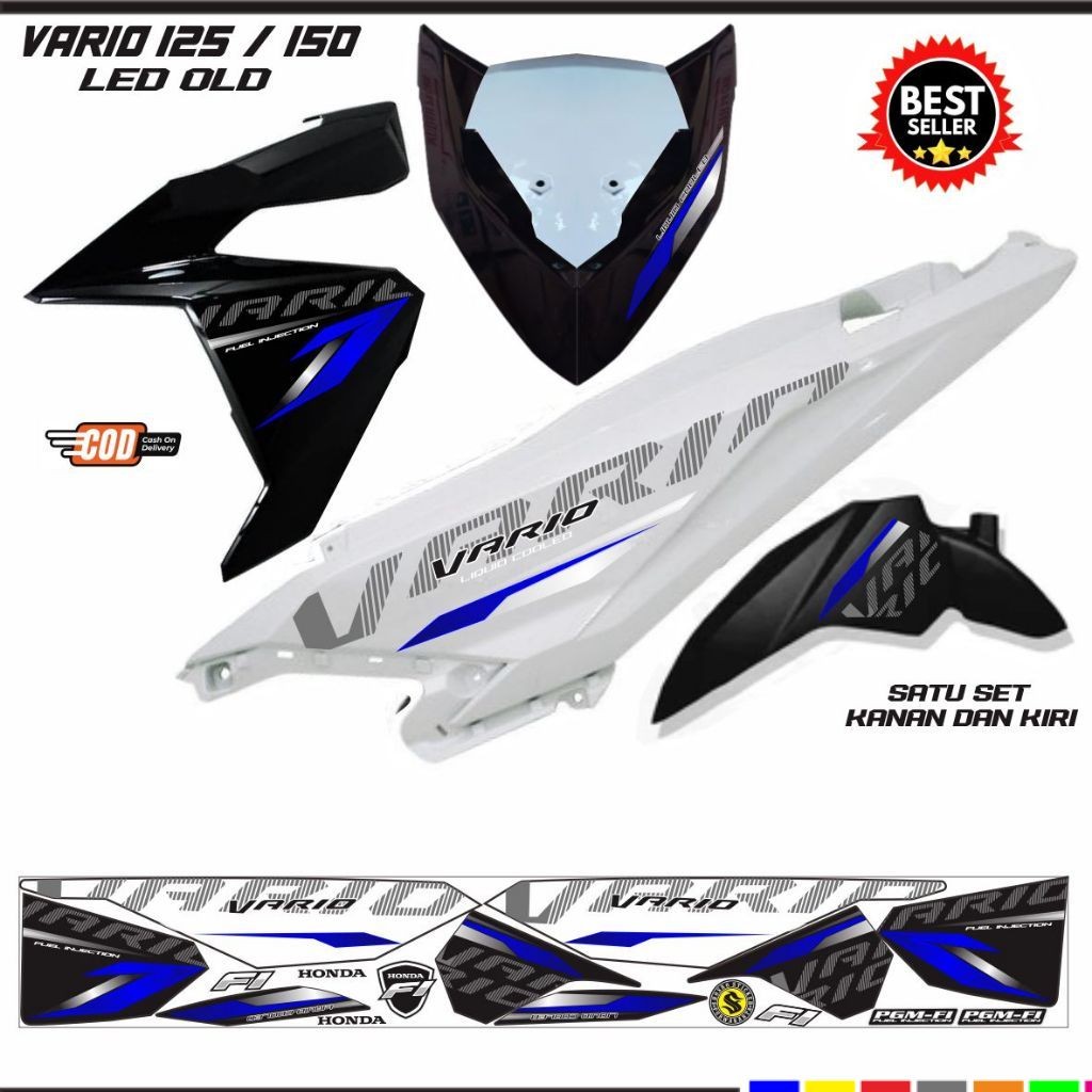 Jual STRIPING STICKER MOTOR VARIO LED 125 LIST SIMPLE ELEGAN O VARIASI ...