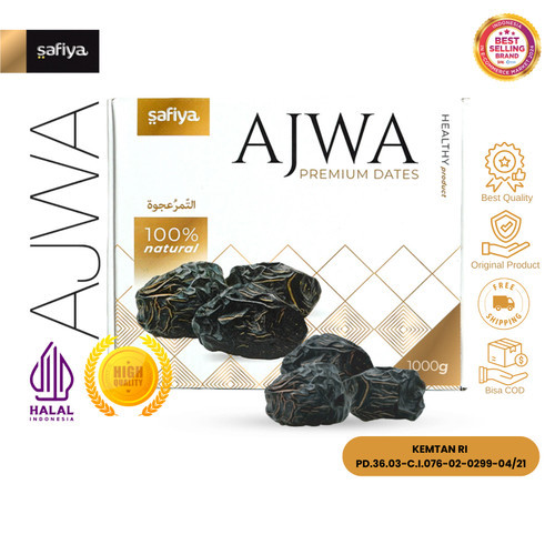 Jual Kurma Ajwa Asli Madinah 1 Kg - Kurma Nabi Premium - Safiya Food ...