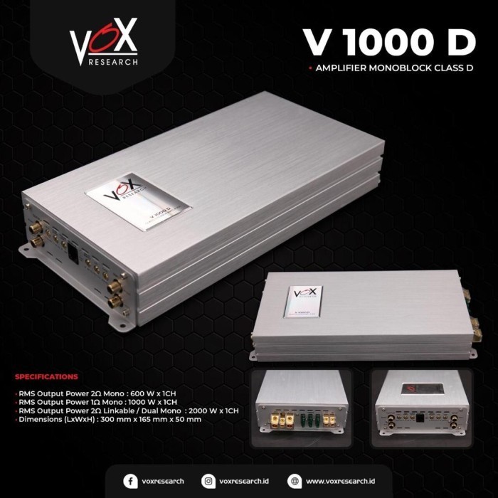 Jual Power Vox Monoblock V1000D | Shopee Indonesia