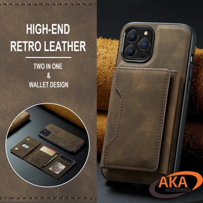 Jual IPHONE 14 | PRO | MAX | 14+ PLUS LUXURY CASE 2 IN 1 DOMPET KULIT ...