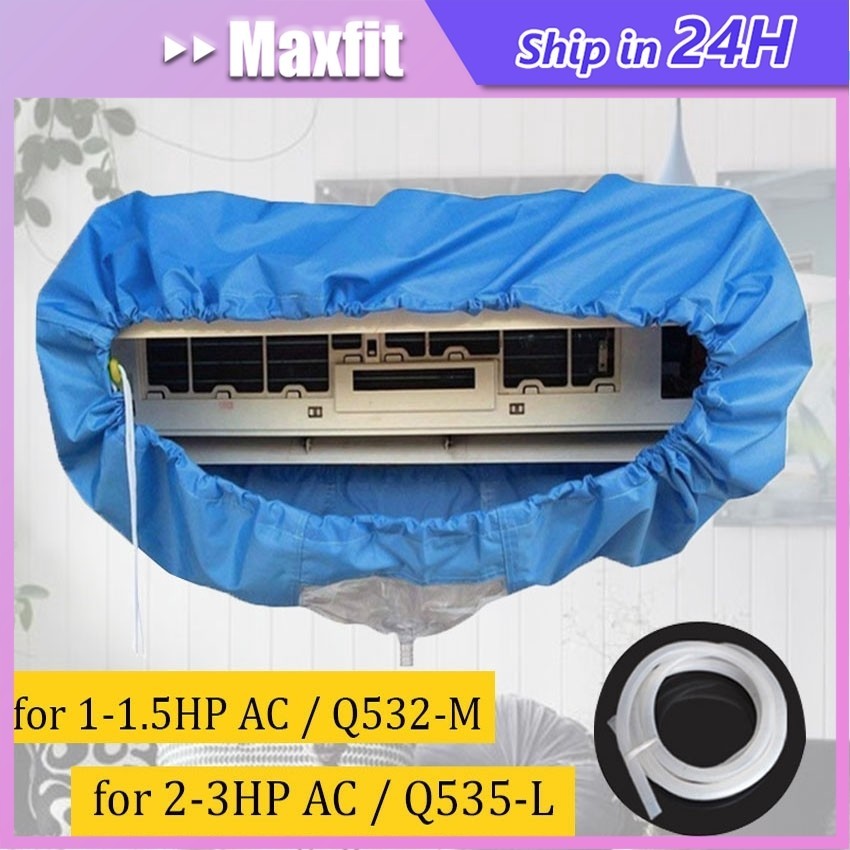 Jual 1-3P Plastik Cuci Ac Air Conditioning Cleaning Cover Waterproof Ac ...