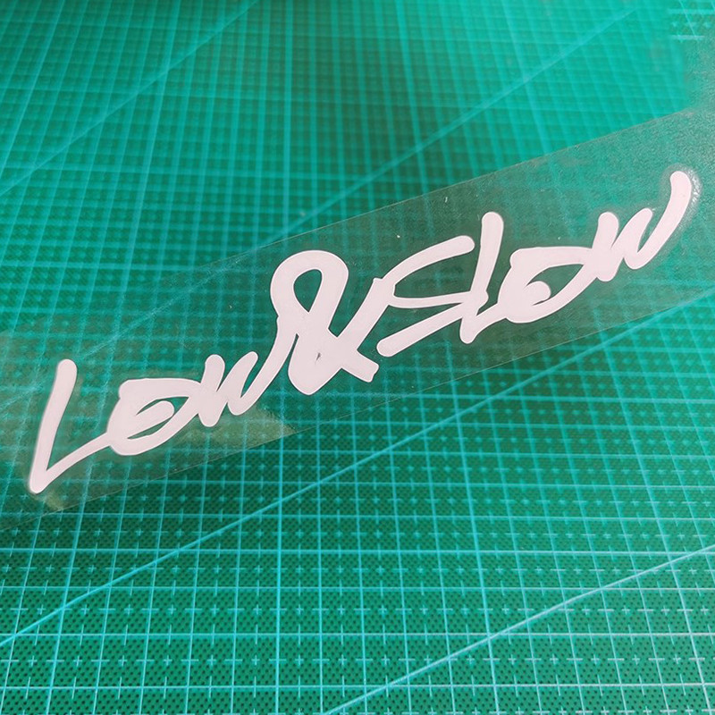 Jual Stiker Low & slow Reflective Car Sticker low Posture Modified Car ...