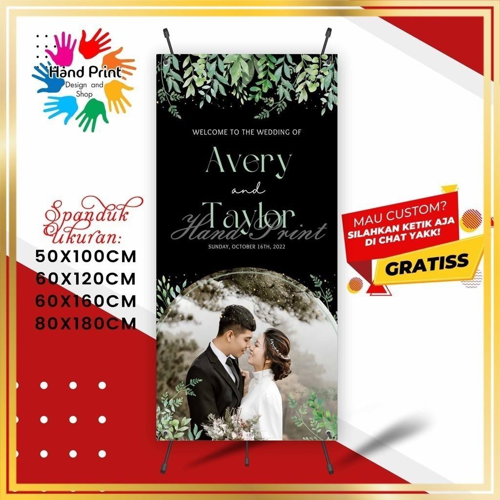 Jual SPANDUK BANNER Wedding Selamat Datang Di Pernikahan kami A MMT ...