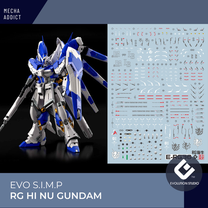 Jual Water Slide Decal RG Hi Nu Gundam by EVO SIMP | Shopee Indonesia