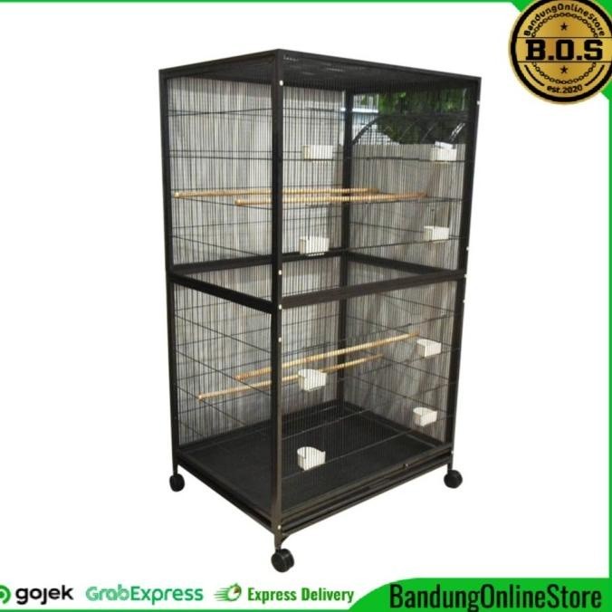 Jual Cavea Kandang Burung Umbaran Besi Sangkar Burung Besar Dengan Roda ...