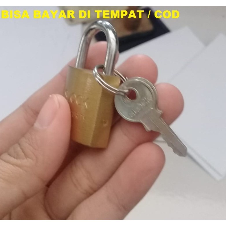 Jual GEMBOK BESI KUNING SL 60 SLOCK UKURAN 25MM | Shopee Indonesia