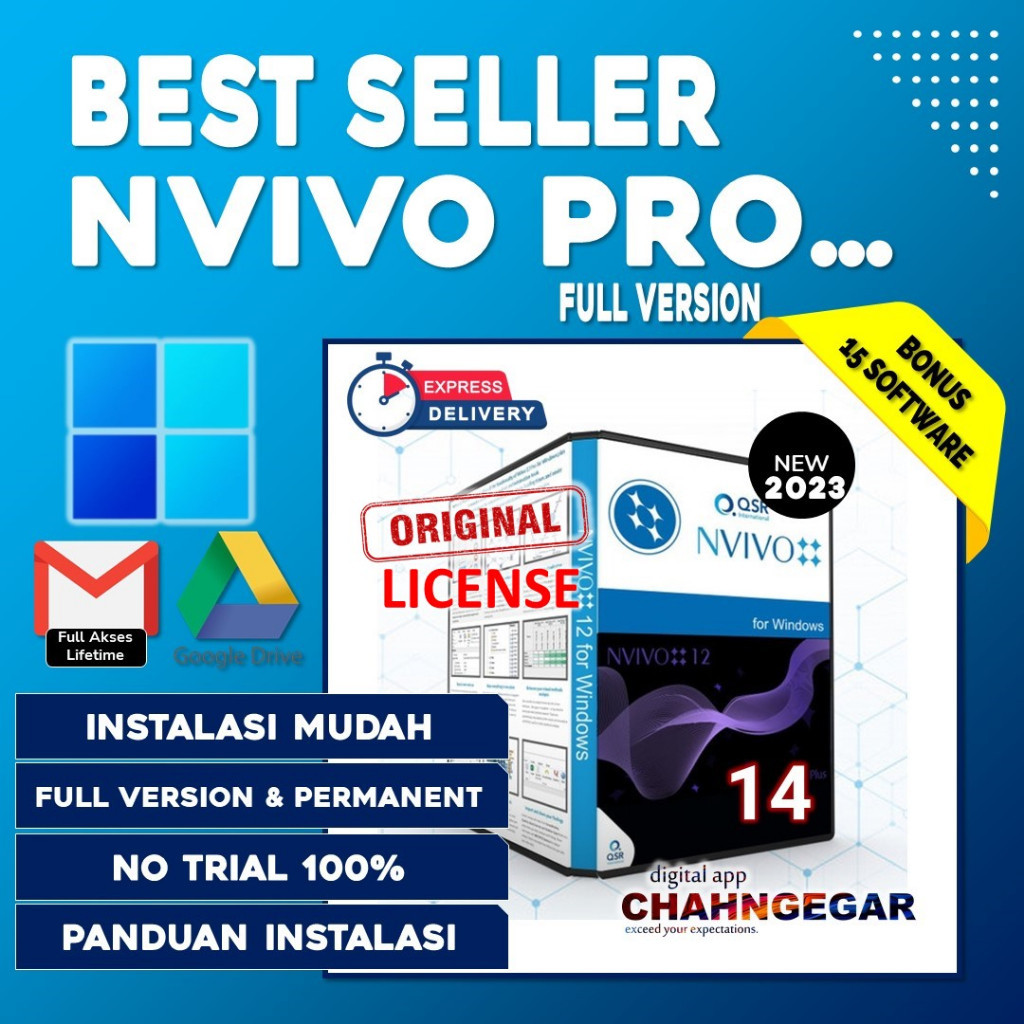 Jual Nvivo 14 Pro Plus Full Version LISENSI ORIGINAL Software Analisis data kualitatif / Nvivo ...