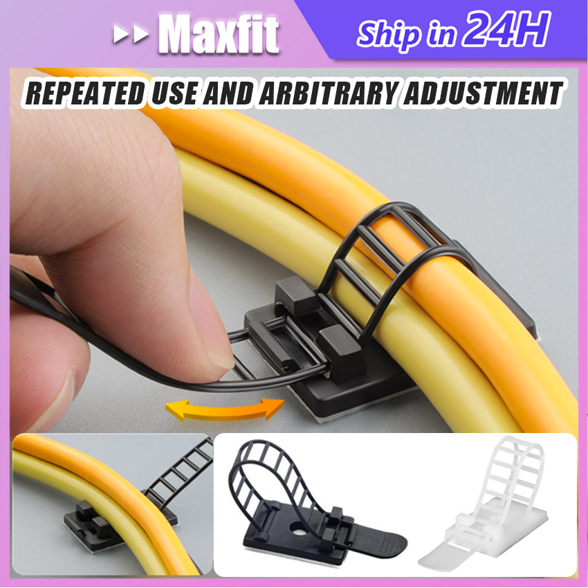 Jual 100Pcs Klip Kabel Tempel Dinding Penjepit Kabel Pengikat Perapih ...
