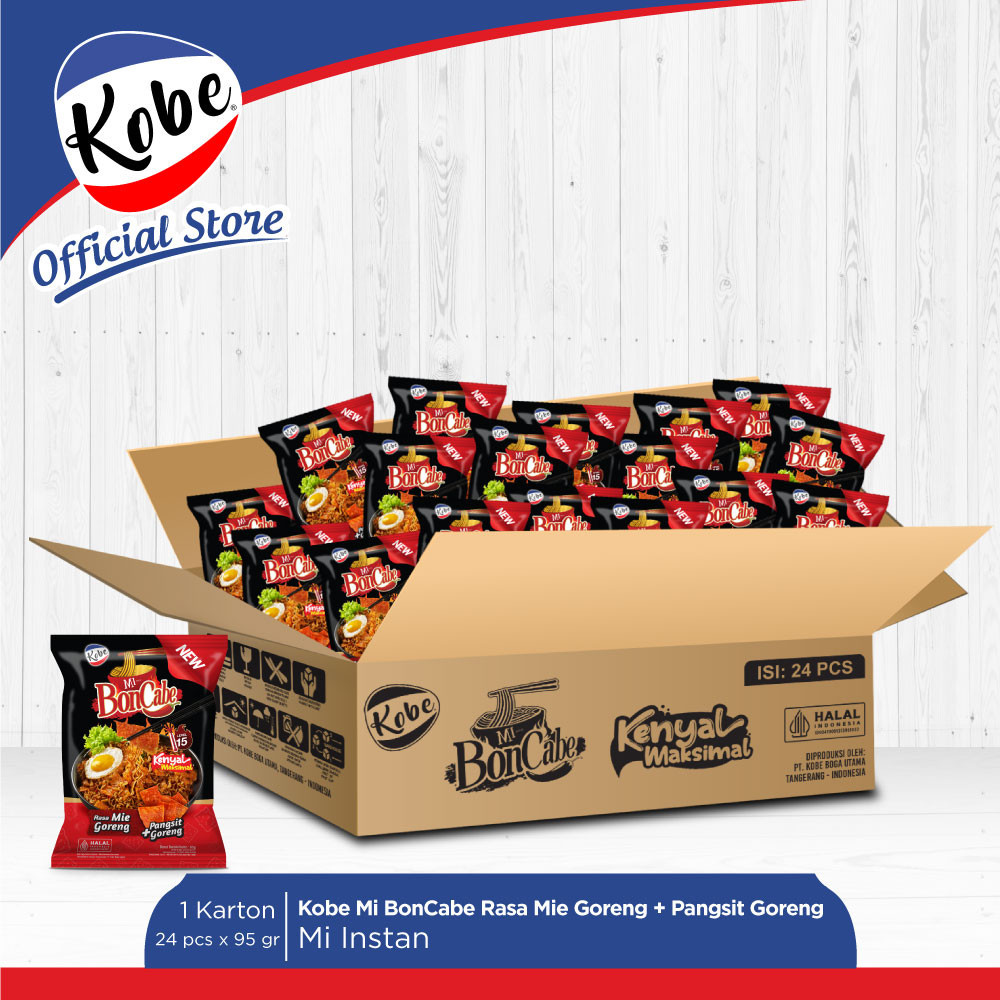 Jual Mi BonCabe Rasa Mie Goreng + Pangsit Goreng Lv15 - 1 Karton isi ...