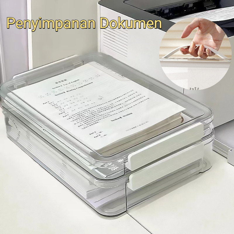 Jual Kotak Penyimpanan Kertas Kotak Penyimpanan ID Transparent Document ...