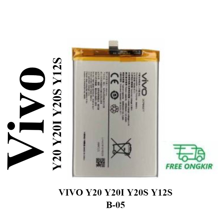 Jual B05 BATRE BATERAI HANDPHONE VIVO Y20 Y20I Y20S Y12S B-05 B05 BAYAR ...