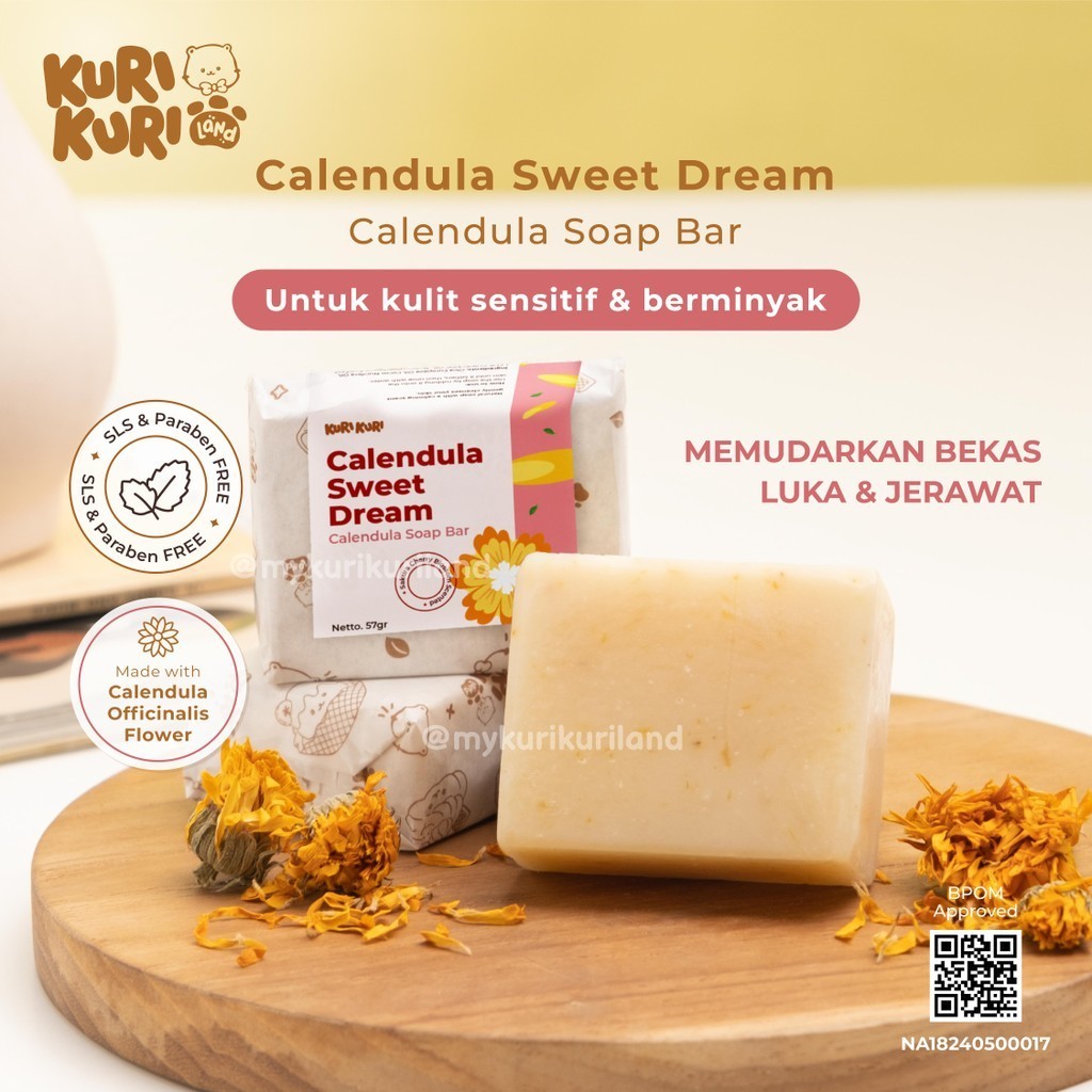 Jual SOAP BAR - CALENDULA SWEET DREAM - BPOM - KURI KURI LAND ...
