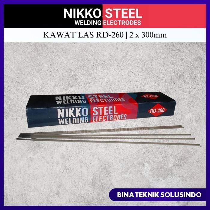 Jual NIKKO STEEL Kawat Las RD 260 2mm x 300mm 1KG | Shopee Indonesia