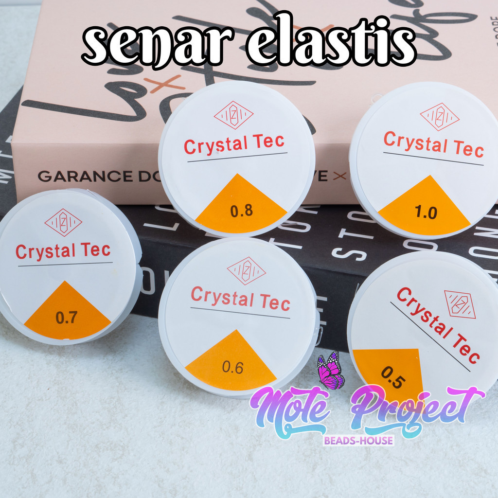 Jual Senar Elastis Crystal Tec / Tali Kenur Meronce DIY | Shopee Indonesia