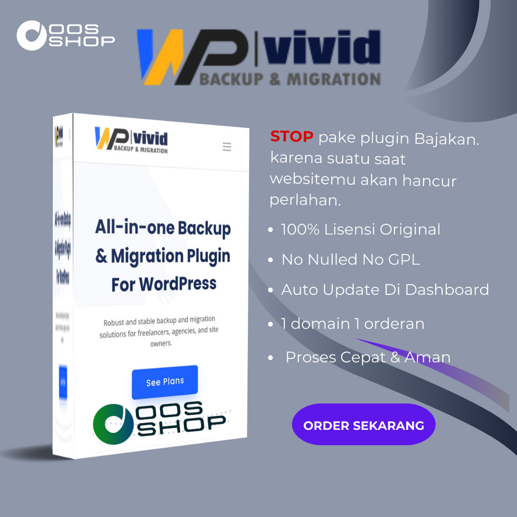 Jual WP VIVID PRO 100% Original License Automatic Update + Full personal support | Shopee Indonesia