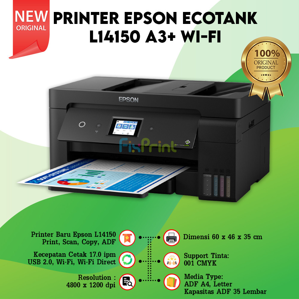 Jual Printer Epson Ink Tank L14150 / M15140 / l15150 / 15160 A3+ WiFi ...