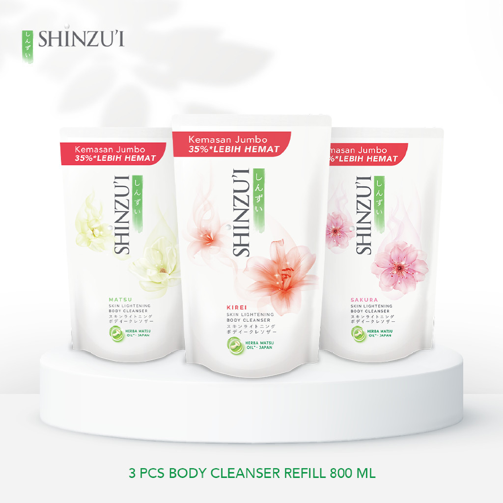 Jual Shinzui Body Cleanser Mix Variant Refill 725ml isi 3pcs | Shopee ...