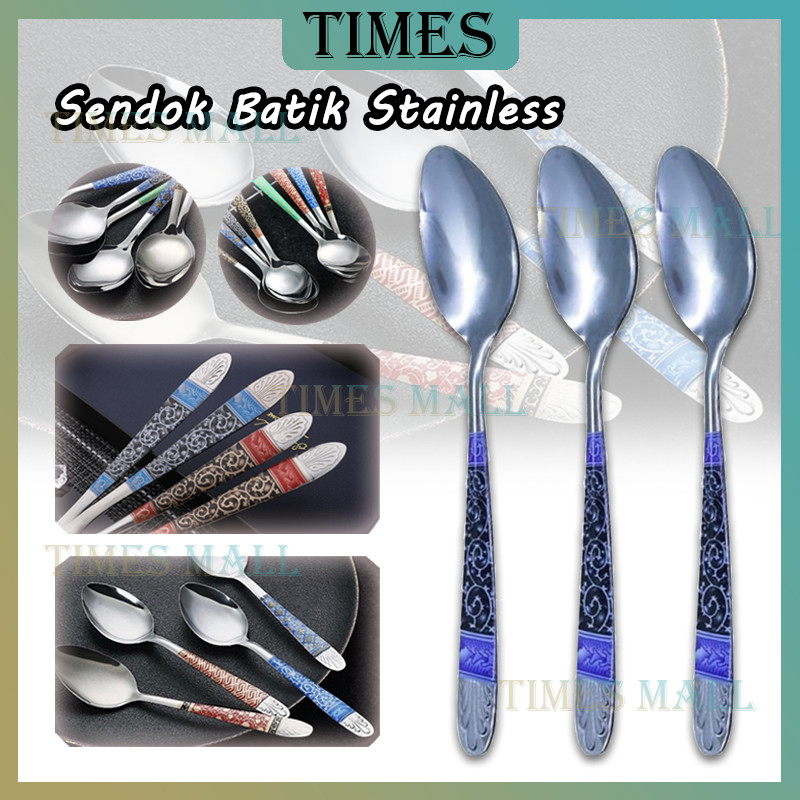 Jual Sendok Makan Motif Batik/Sendok Batik Stainless Tebal/Sendok Makan ...