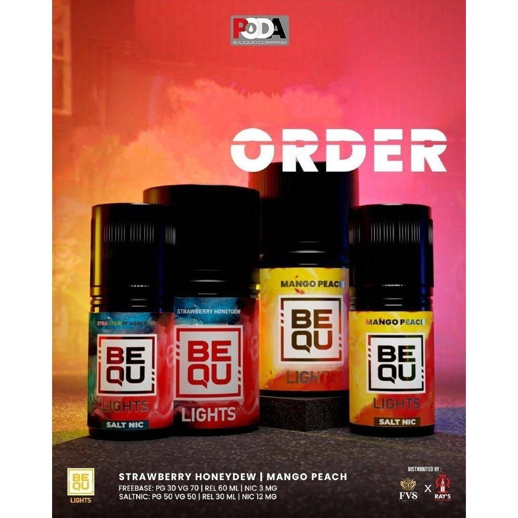 Jual LIQUID Freebase n saltnic Bequ Light By Fvs | Shopee Indonesia