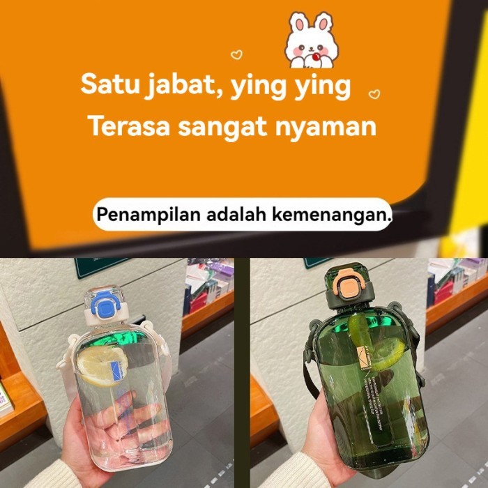Jual Botol air minum portae olahraga 750ml persegi, dan mudah pakai ...