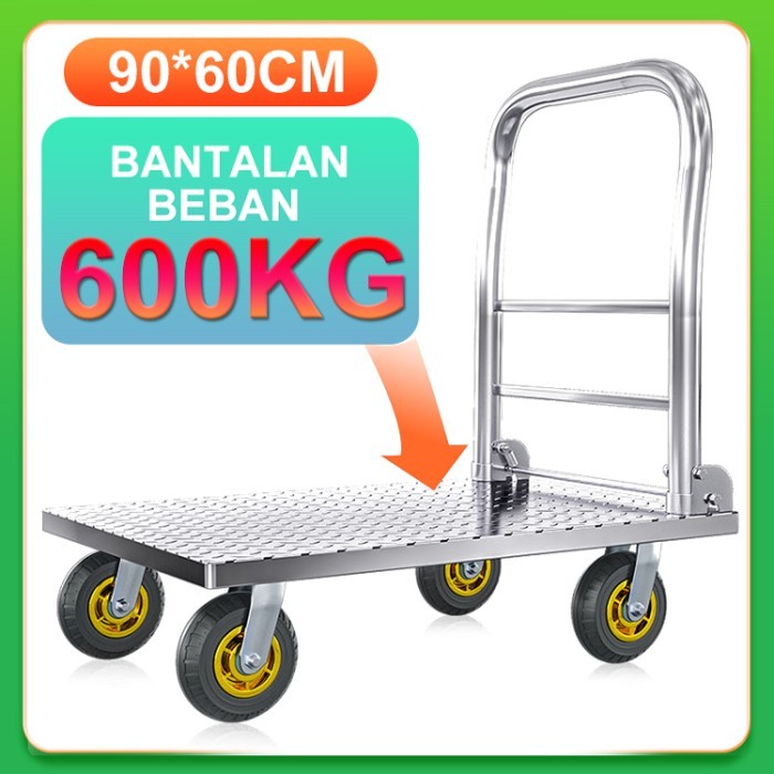 Jual Troli Baja Lipat Barang Hand Truck Flatbed Dolly Trolley Besi ...