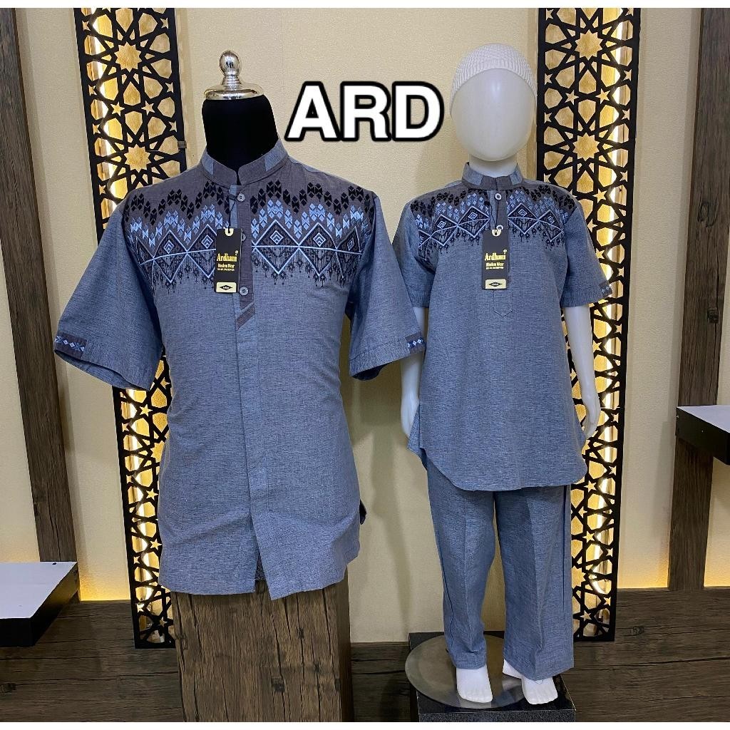 Jual BK89IJ Baju Koko Couple Lengan Pendek Ayah Dan Anak Pakistan Laki-laki 2-14 thn Ardhani ...