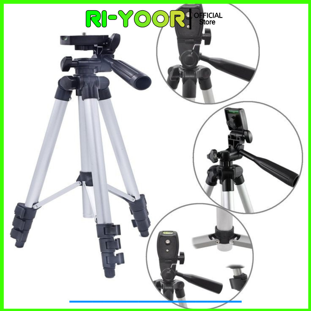 Jual tripod Hp 3110 tinggi 1 meter + holder U stabilizer kamera tripod ...