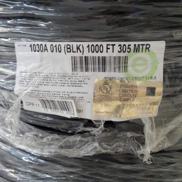 Jual KABEL BELDEN 1030 A 1 PAIR 16 AWG TWISTED SHIELDED 1000FEET 305M ...