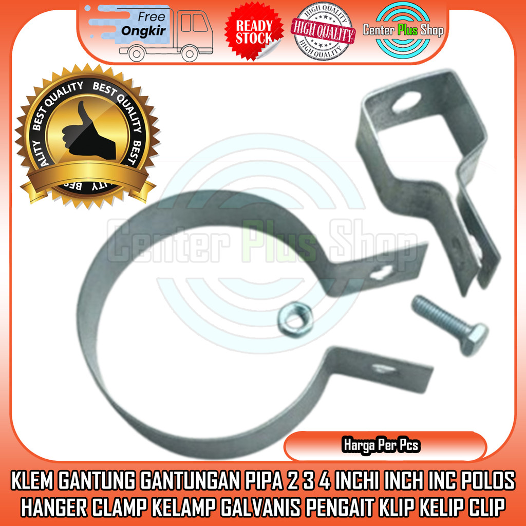 Jual Gantung Klim Pipa 2 3 4 Inch Henger Clamp Klem Inchi Inci In ...