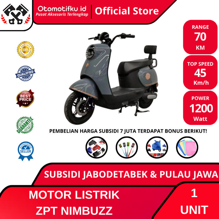 Jual SEPEDA MOTOR LISTRIK SUBSIDI ZPT NMBZZ & NYX GARANSI SNI - FREE ...