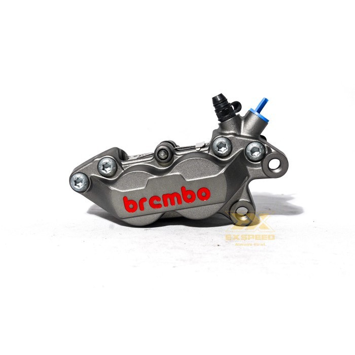 Jual KALIPER BREMBO 4P TITAN GREY RED LOGO KANAN | Shopee Indonesia