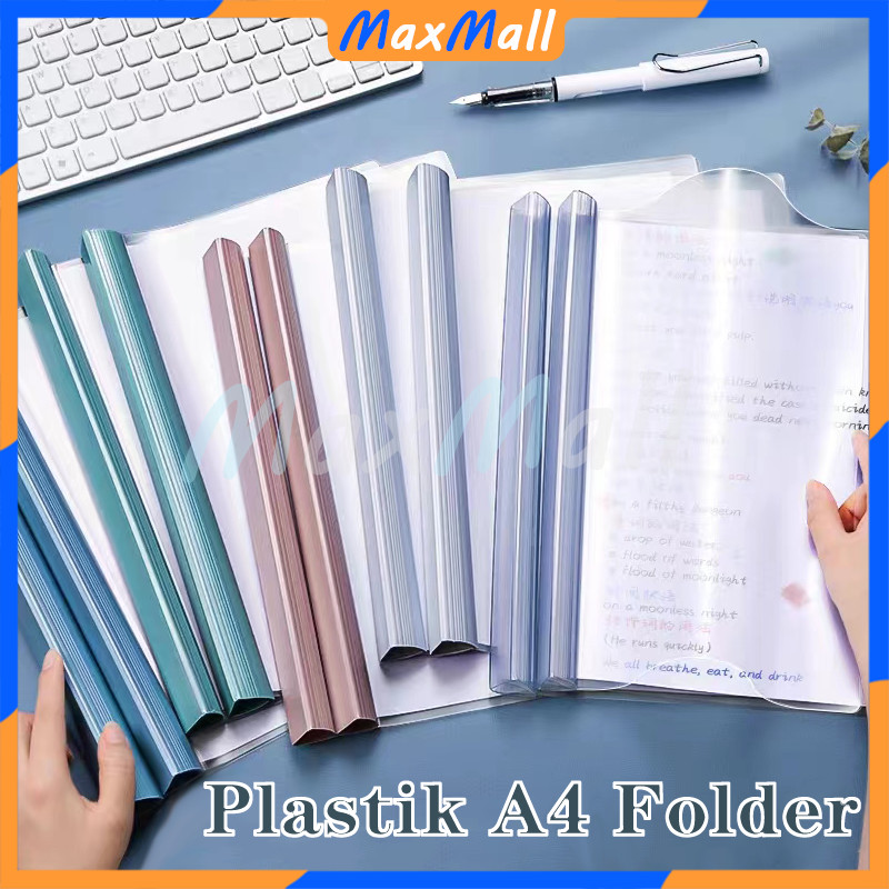 Jual 6PCS Plastik A4 Folder 310X215MM Clip File Map Plastik Slide Binder Jilid | Shopee Indonesia
