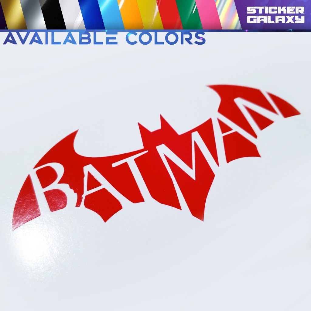 Jual BATMAN DC vinyl sticker WATERPROOF logo for phone laptop pc case tumbler flasks car ...