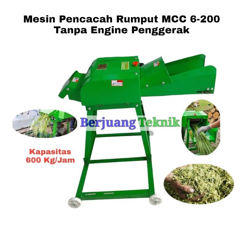 Jual Mesin Pencacah Rumput, Ranting, Jerami, MCC 6-200 Tanpa Engine ...
