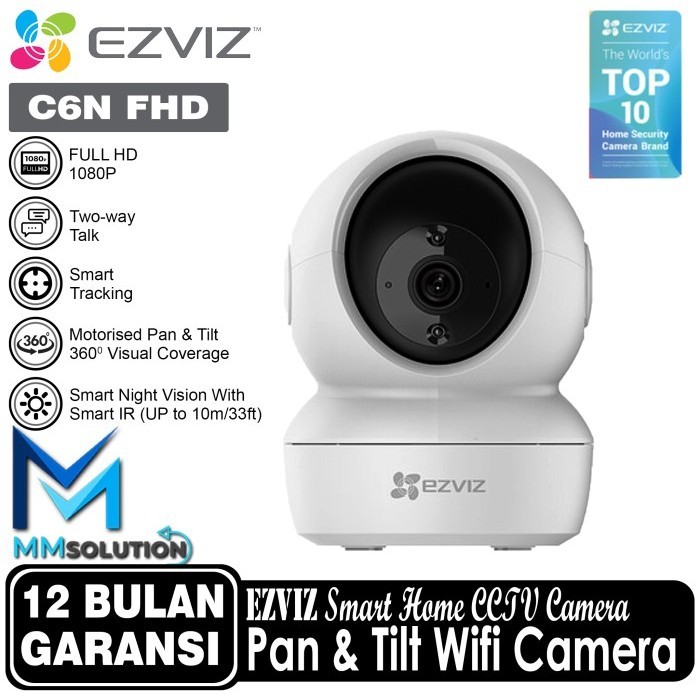 Jual Ezviz C6N 2MP 4MP Smart Wifi Pan Tilt IP Camera CCTV Indoor - C6N ...