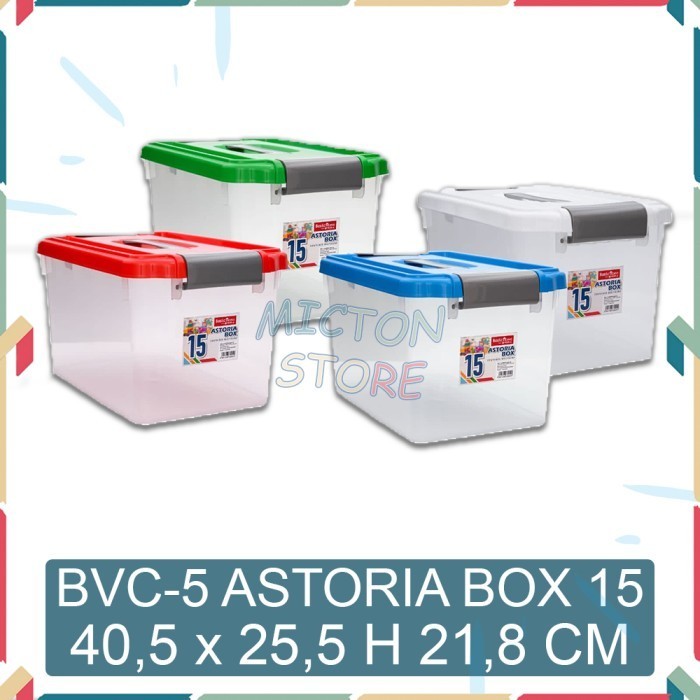 Jual MICTON Lion Star Basic Home BVC-5 Astoria Box 15 Kotak Kontainer CB | Shopee Indonesia