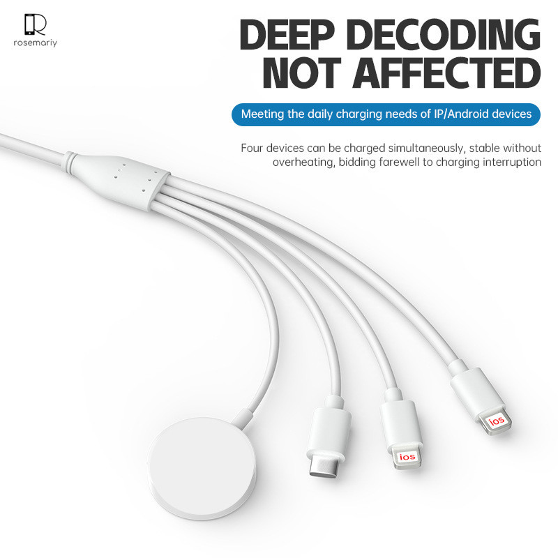 Jual Kabel pengisian multi-fungsional pengisi daya nirkabel empat-dalam ...
