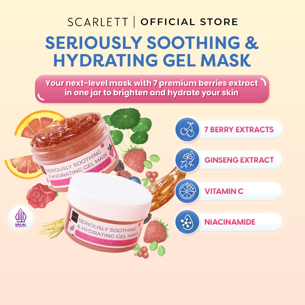 Jual Scarlett Whitening Masker Best Seller Scarlett Seriously Soothing ...