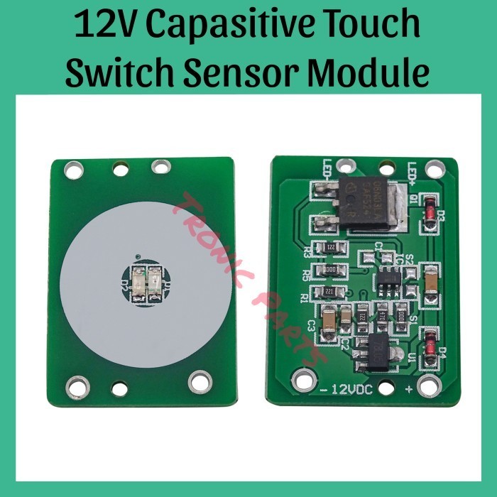 Jual 12V Capacitive Touch Switch Sensor Module With Relay DC 6-20V 3A ...
