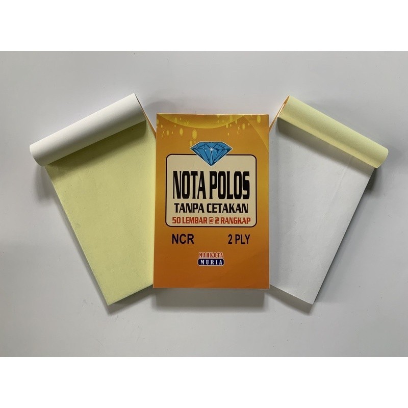 Jual NOTA POLOS, NOTA NCR 2 PLY, NOTA TANPA CETAKAN, NOTA KECIL UKURAN ...