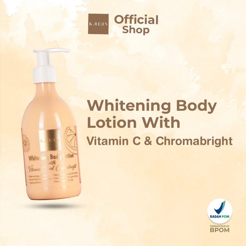 Jual Whitening Body Lotion With Vitamin C & Chromabright 300ML | Shopee ...