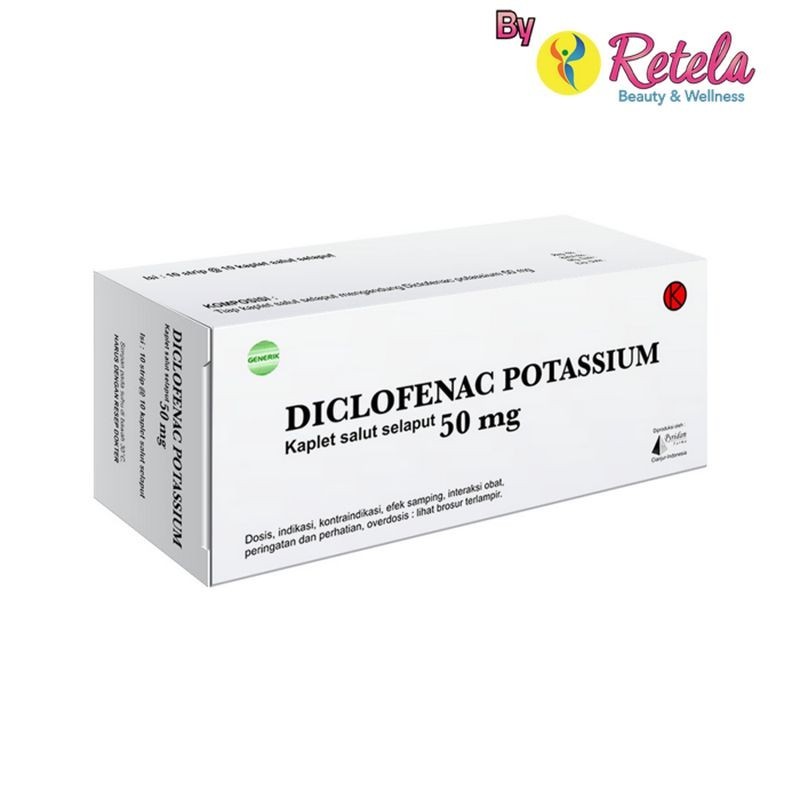 Jual Diclofenac Potassium 50 Mg 1 Strip 10 Tablet (Gen-HJ) | Shopee Indonesia