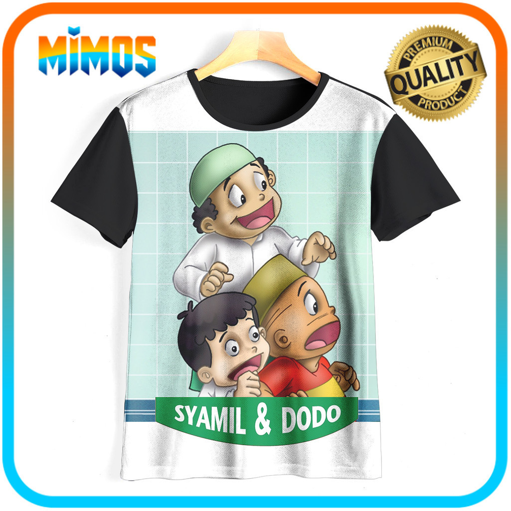 Jual Kaos Anak Syamil & Dodo Baju 3D Kartun Syamil & Dodo CD002 Untuk ...
