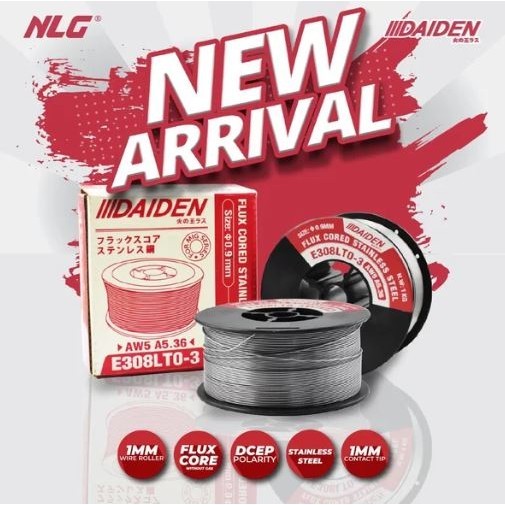 Jual Kawat Las MIG Flux Core STAINLESS Steel DAIDEN Diameter 0.9mm 1Kg Flux Cored Wire 09mm Non ...
