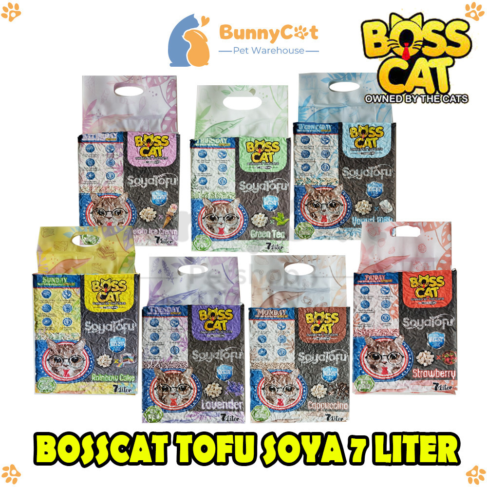 Jual BOSSCAT Tofu Soya 7L Boss Cat Pasir Kucing Tofu Soya 7 Litter | Shopee Indonesia