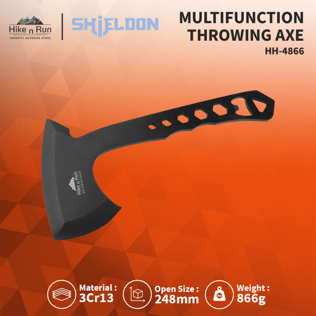 Jual Kapak Serbaguna Shieldon HH-4866 Multi Throwing SS Axes | Shopee Indonesia