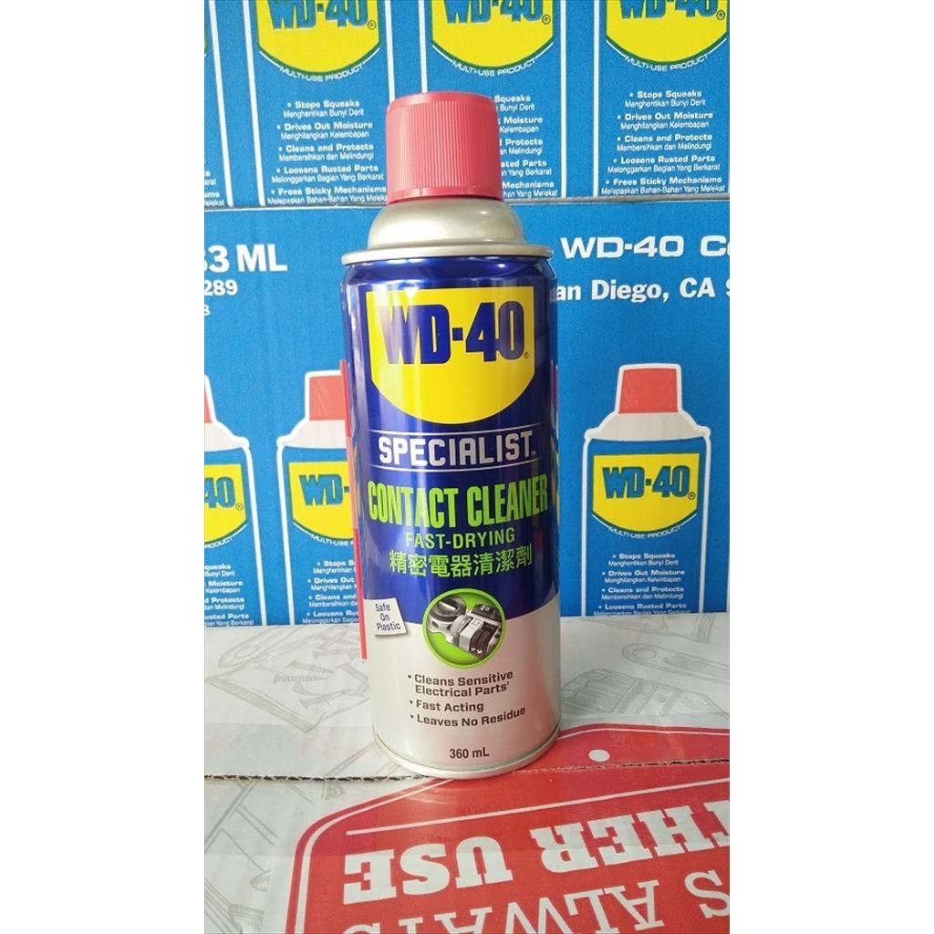 Jual WD 40 WD40 Contact Cleaner Fast Drying Specialist Elektrik 360ml ...